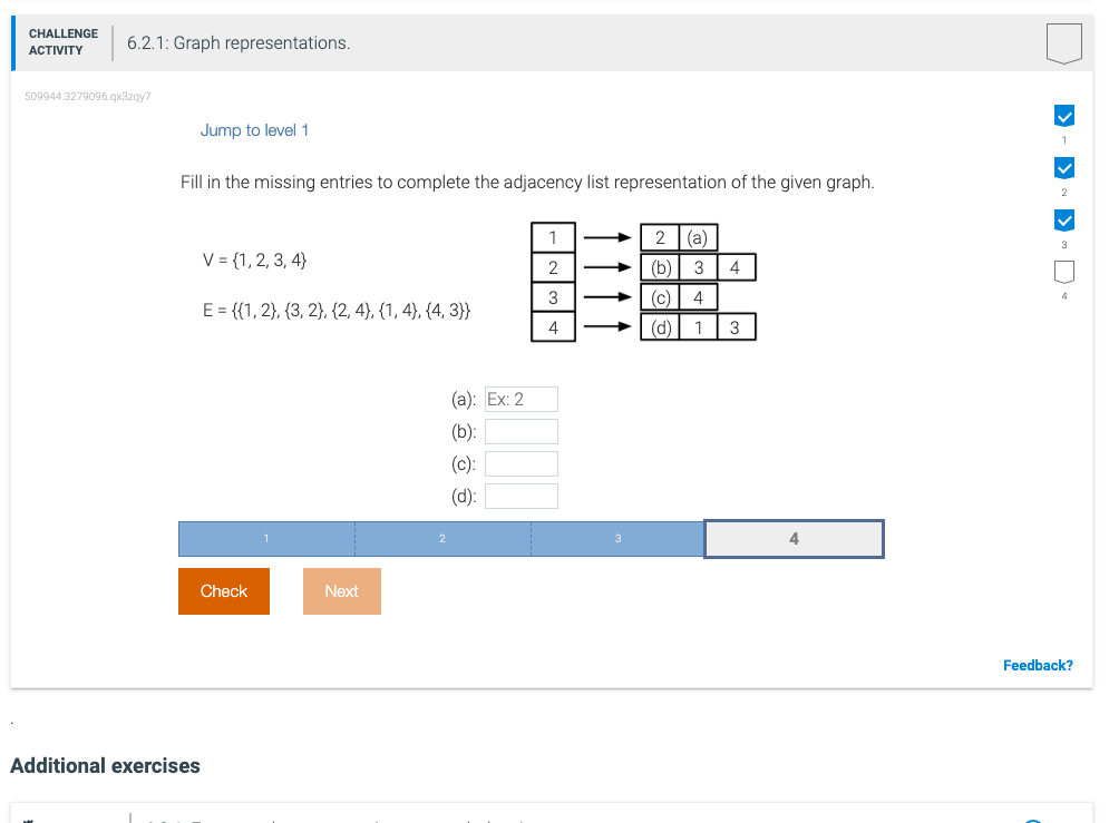 Solved Fill in the missing entries to complete the adjacency | Chegg.com