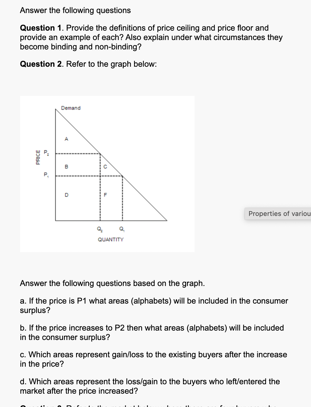 Solved Answer the following questions Question 1. Provide | Chegg.com