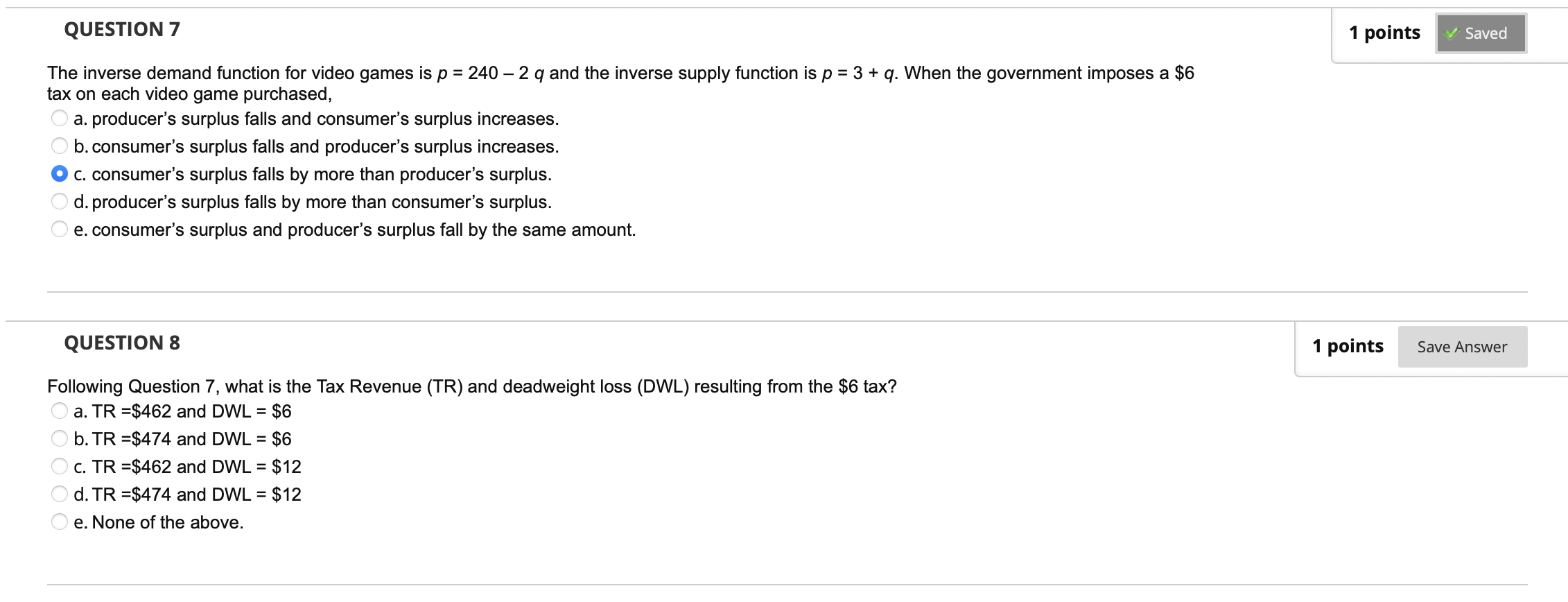 Solved The inverse demand function for video games is | Chegg.com