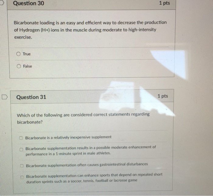 Solved Bicarbonate loading is an easy and efficient way to | Chegg.com