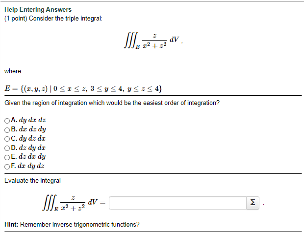 Solved Consider the tetrahedron T, with vertices (0,0,0), | Chegg.com