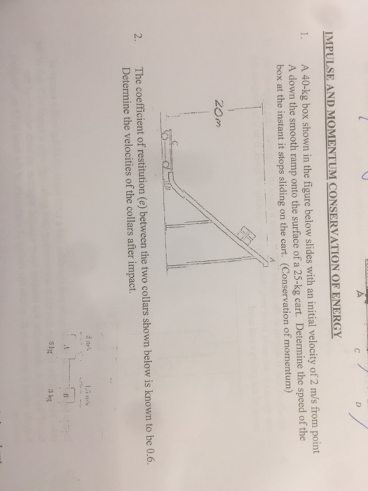 Solved A 40-kg box shown in the figure below slides with an | Chegg.com
