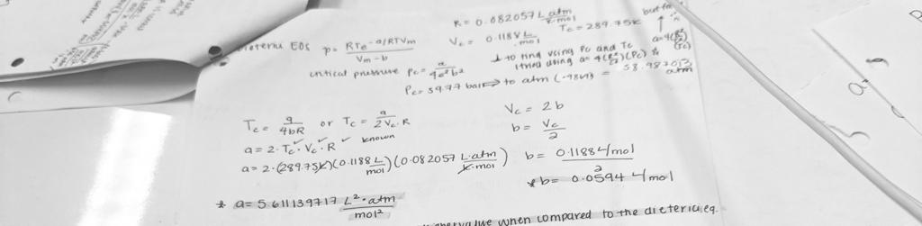 Solved The Dieterici equation of state (EOS) ﻿is an | Chegg.com