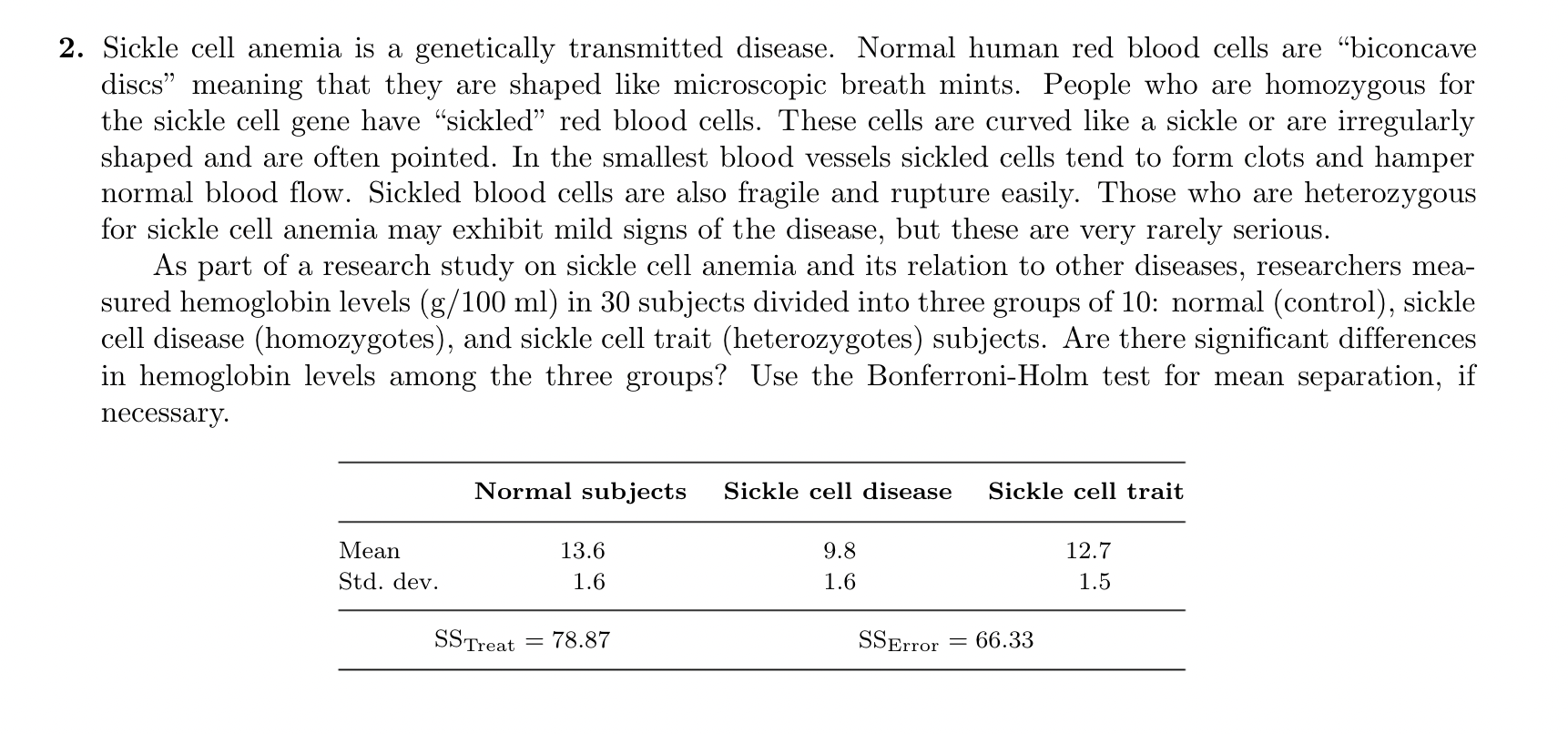 Solved Overall F test: 1) State H0 and HA. 2) Construct | Chegg.com