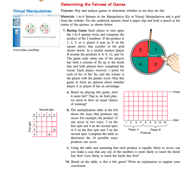 Determining the Fairness of Games Virtual | Chegg.com