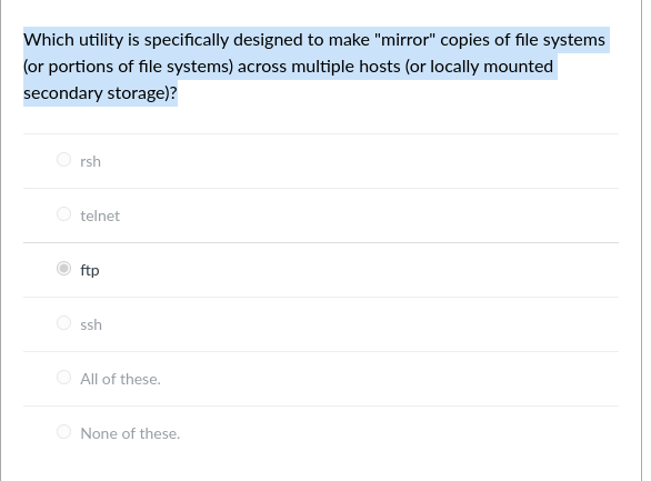 Solved Which utility is specifically designed to make | Chegg.com
