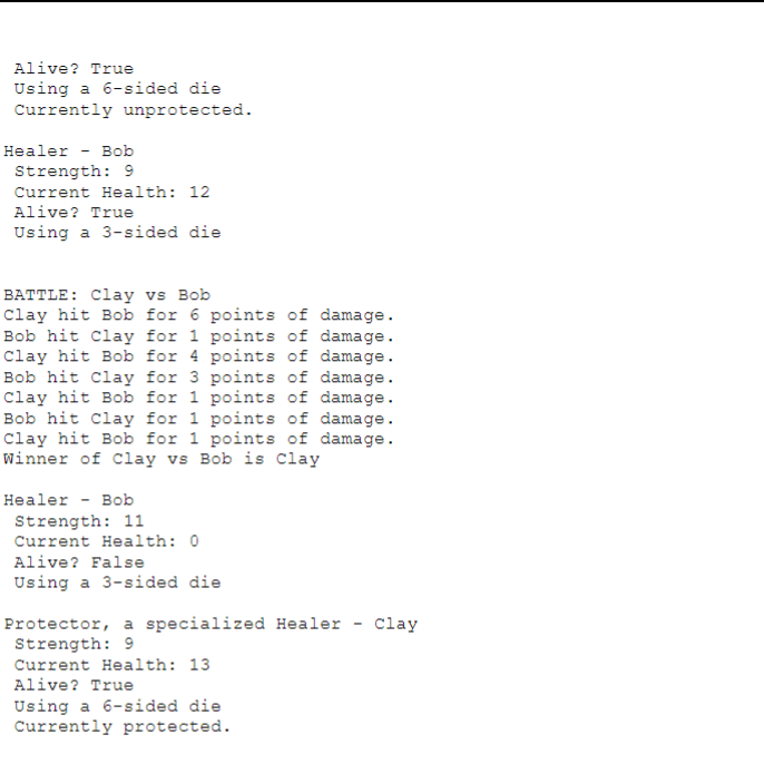 Solved Question 3 (a) Create a subclass of the Hea ler | Chegg.com