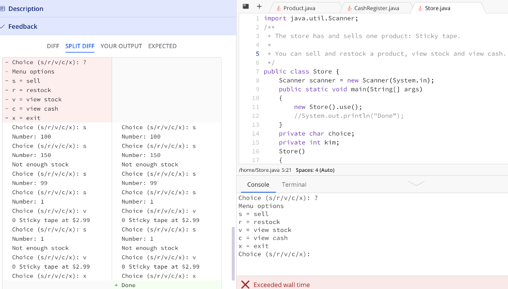 Solved Write this in java. Store specification: A store | Chegg.com