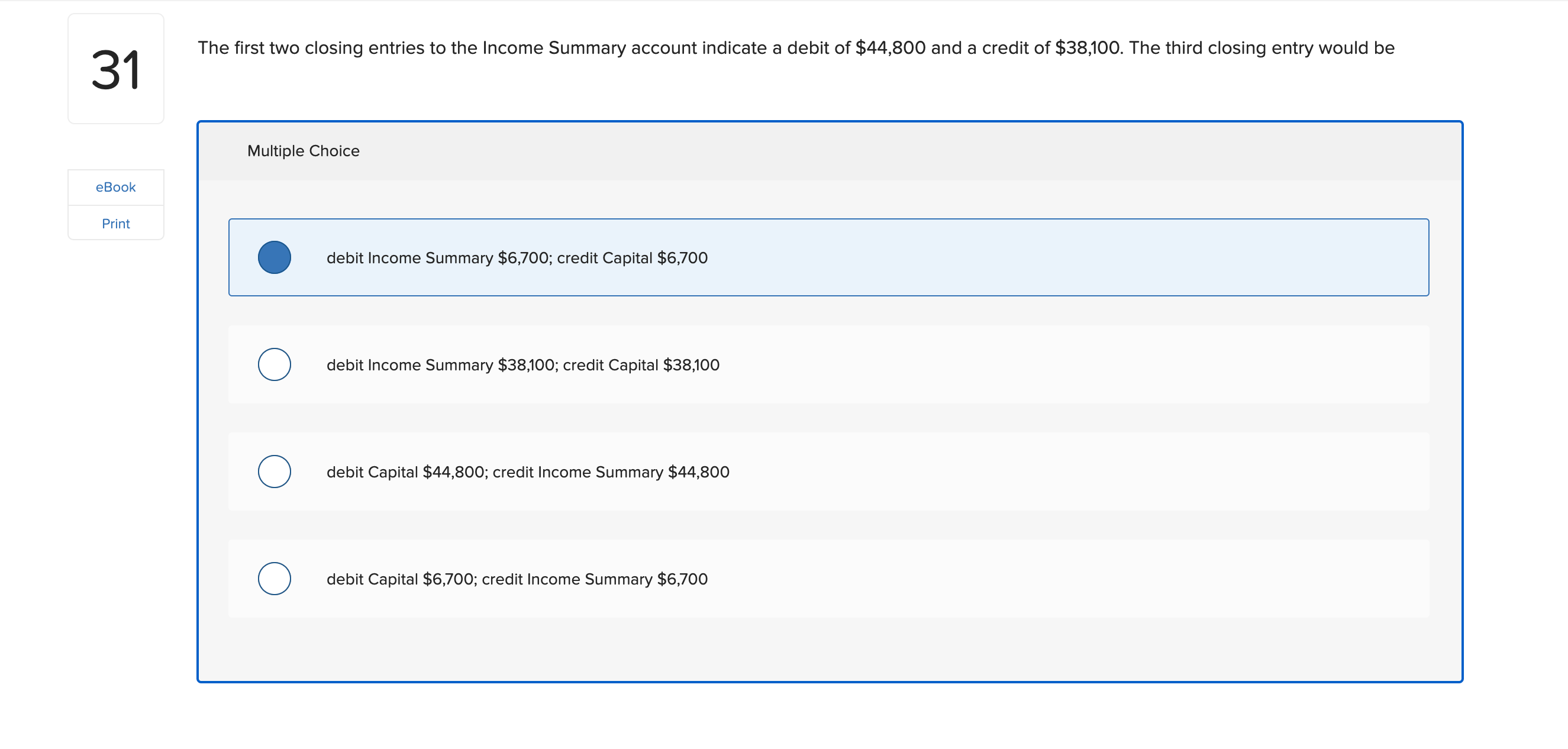 Solved ie first two closing entries to the Income Summary | Chegg.com