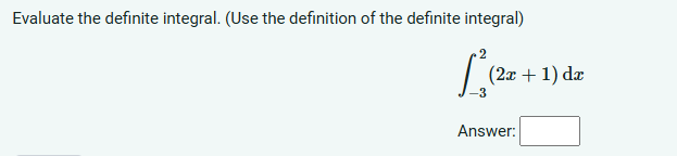 Solved Evaluate the definite integral. (Use ﻿the definition | Chegg.com