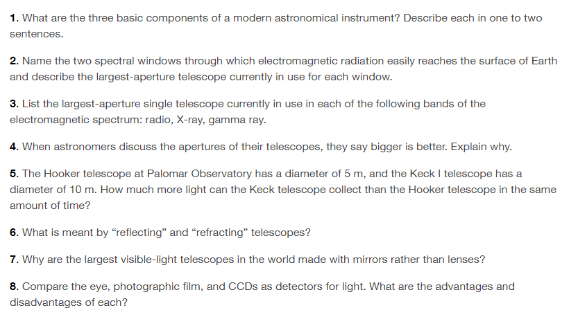Solved 1. What are the three basic components of a modern | Chegg.com