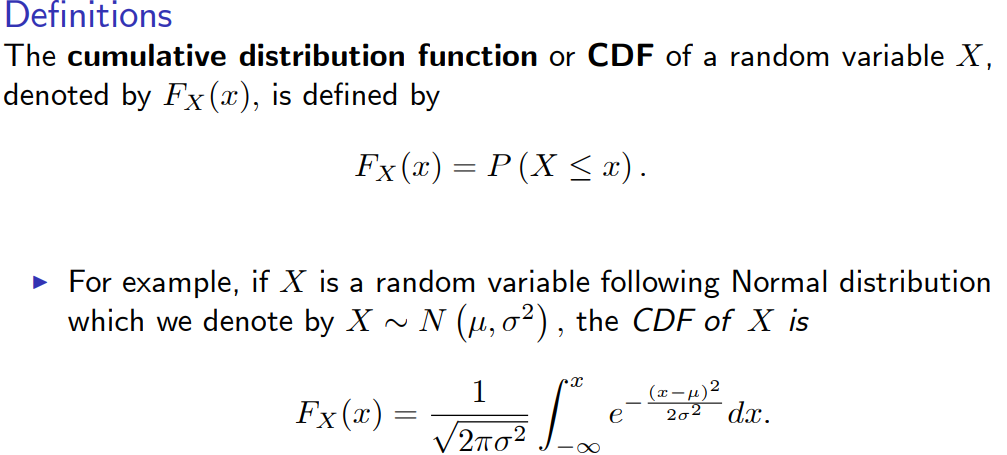 Solved Can you explain the example of CDF that has been | Chegg.com