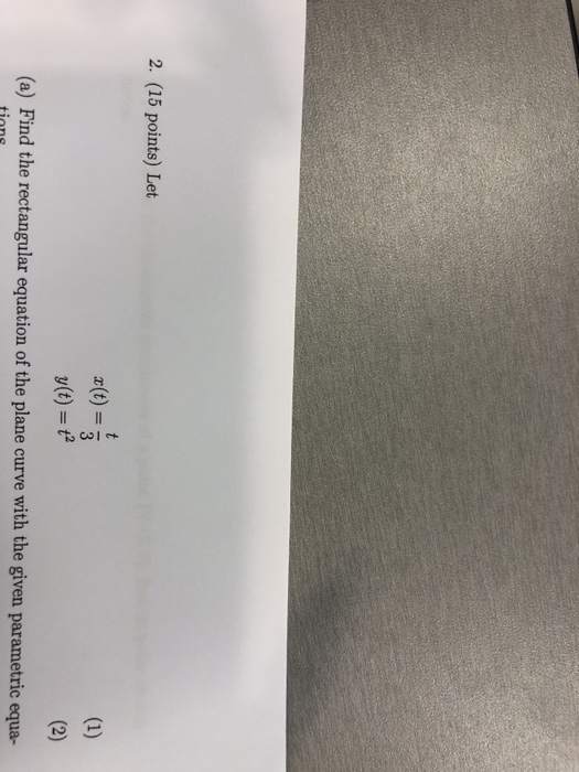 Solved 2. (15 points) Let 2(t) = y(t) = t2 () Find the | Chegg.com