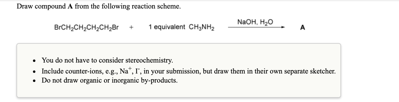 Solved Draw compound A from the following reaction scheme. | Chegg.com