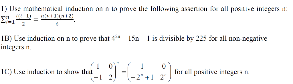Solved Discrete Math induction problems. Please be detailed | Chegg.com