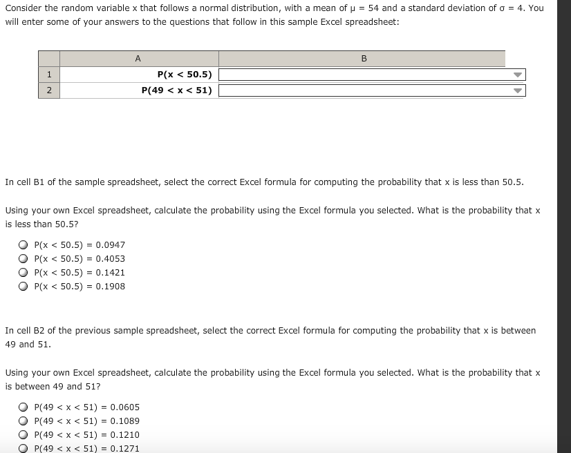 Solved Consider the random variable x that follows a normal | Chegg.com