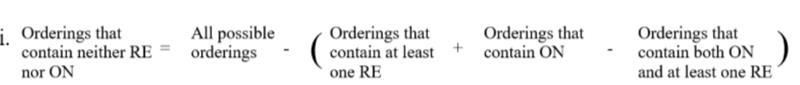Solved How many distinguishable orderings of the letters | Chegg.com