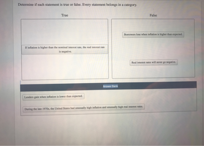 Solved Determine if each statement is true or false. Every | Chegg.com