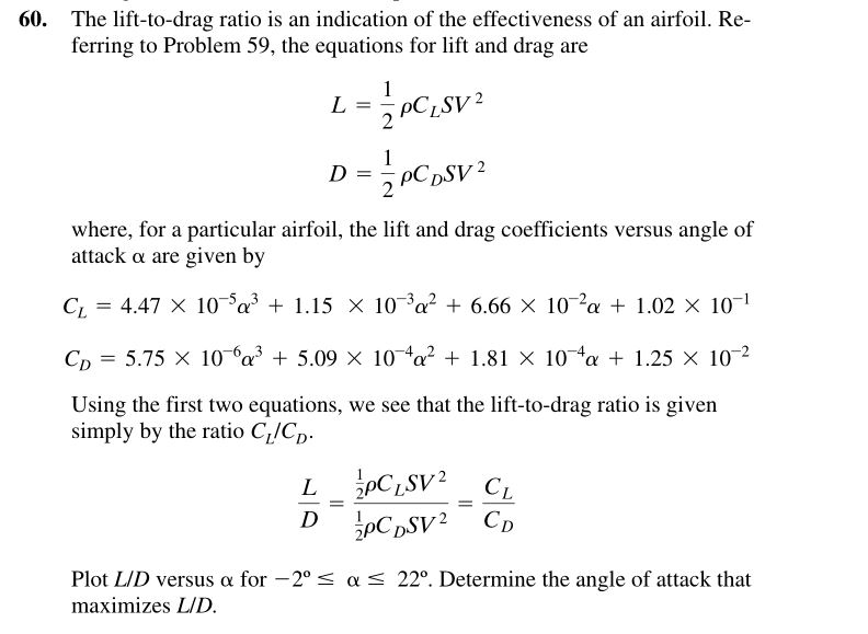 Solved 60. The lift-to-drag ratio is an indication of the | Chegg.com