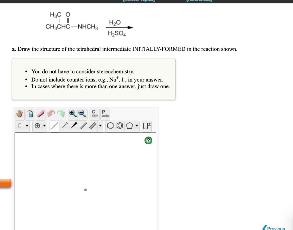 Solved Он W_CCH₂CH3 H20 H2SO4 a. Draw the structure of the | Chegg.com