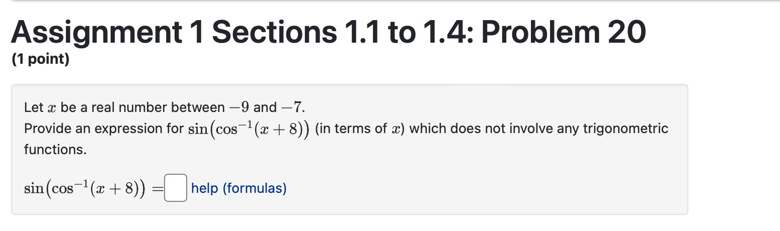Solved Assignment 1 Sections 1.1 to 1.4 : Problem 20 (1 | Chegg.com