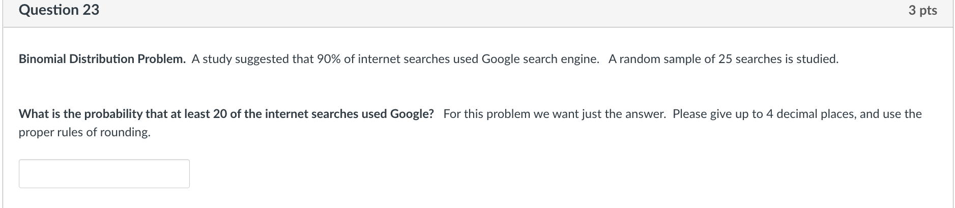 Solved Binomial Distribution Problem. A study suggested that | Chegg.com