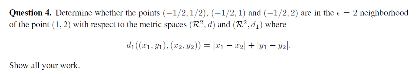 Solved Question 4. Determine whether the points | Chegg.com