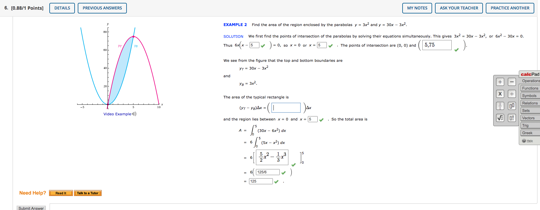 Solved 6. [0.88/1 Points] DETAILS PREVIOUS ANSWERS MY NOTES | Chegg.com