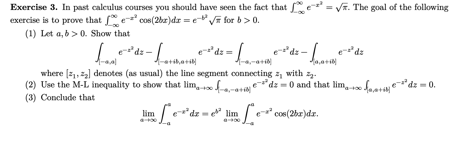 Solved Exercise 3. In past calculus courses you should have | Chegg.com