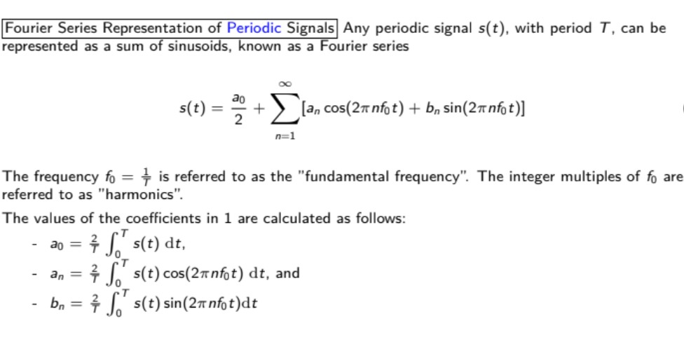 Periodic Functions Can Be Represented Using Fourier