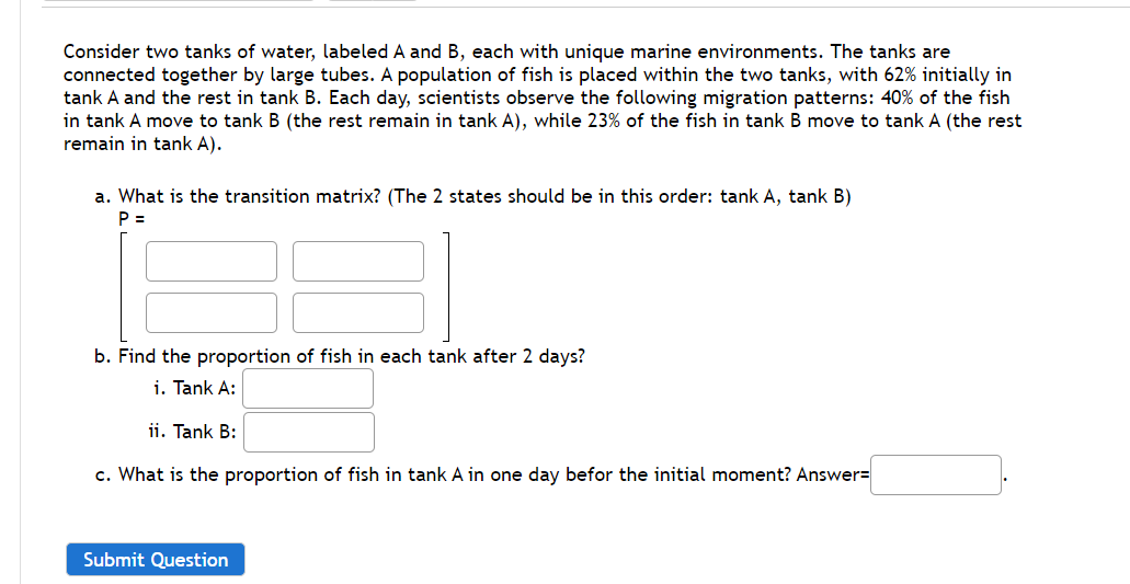 Solved Consider two tanks of water, labeled A and B, each | Chegg.com