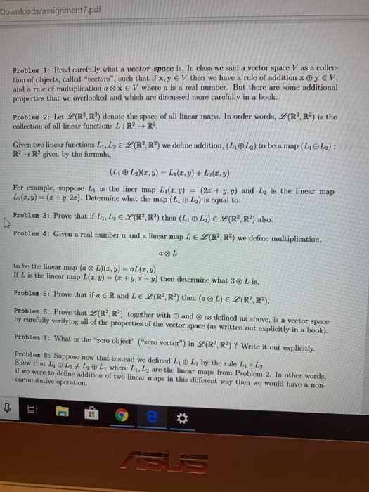 Solved Downloads/assignment7 pdf Problem 1: Read carefully | Chegg.com