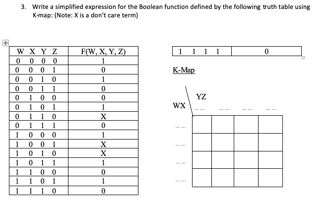 Solved 3. Write a simplified expression for the Boolean | Chegg.com