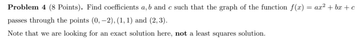 Solved Problem 3 ( $5 Points). Consider the matrices below: | Chegg.com
