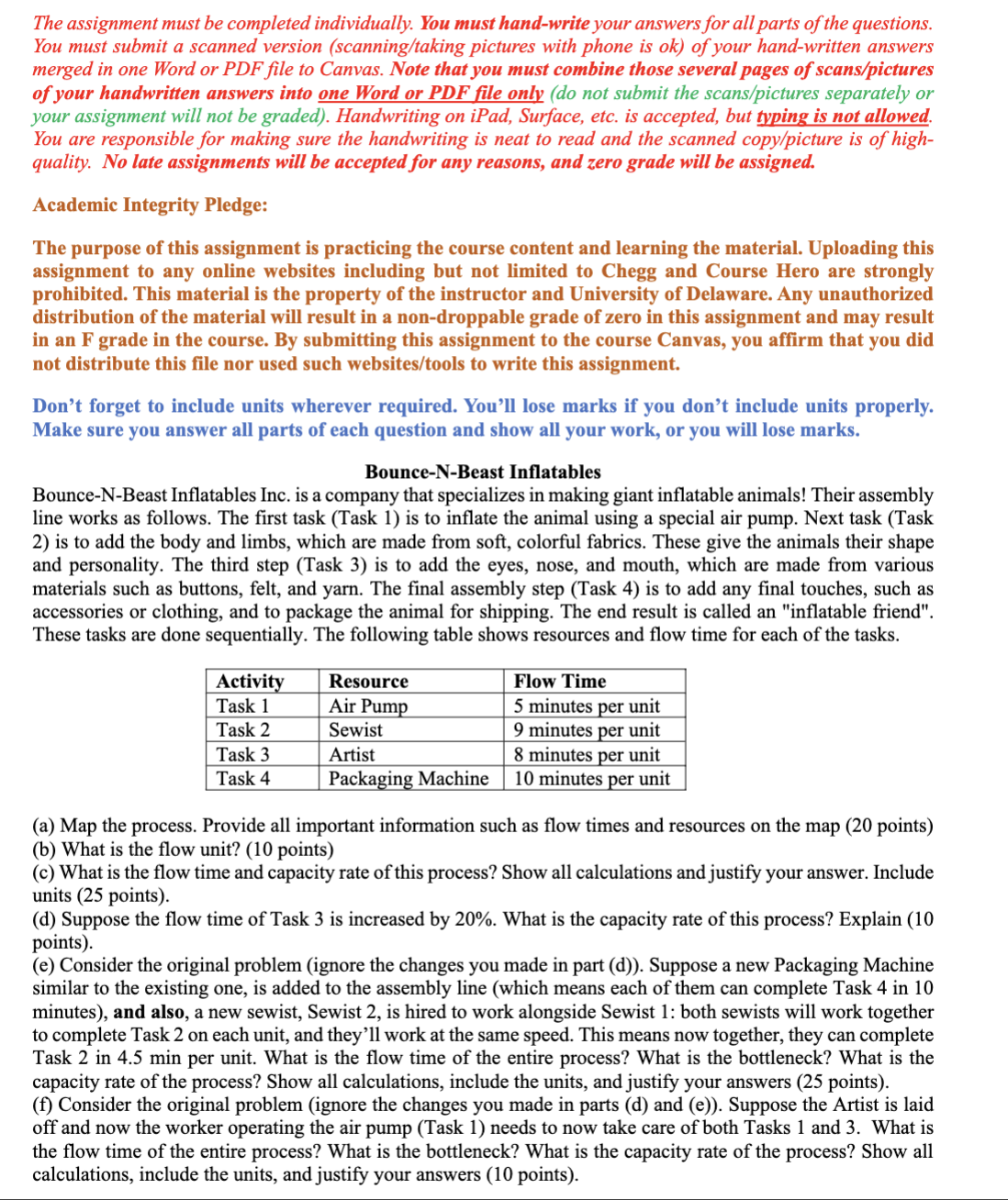 Solved The assignment must be completed individually. You | Chegg.com