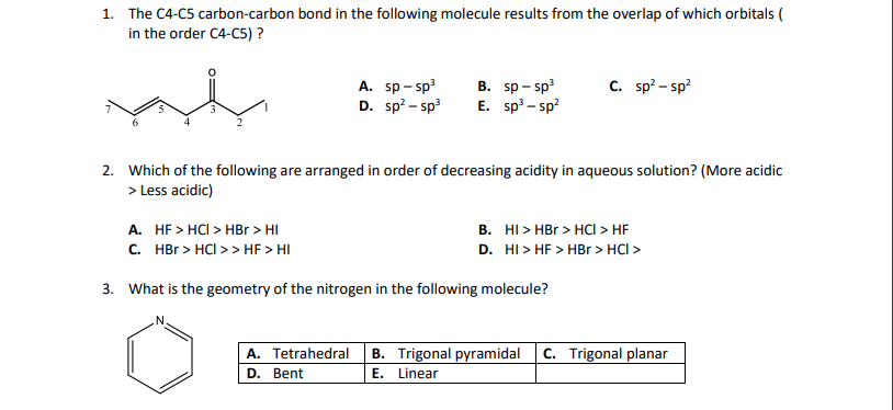 Solved 1. The C4-c5 carbon-carbon bond in the following | Chegg.com