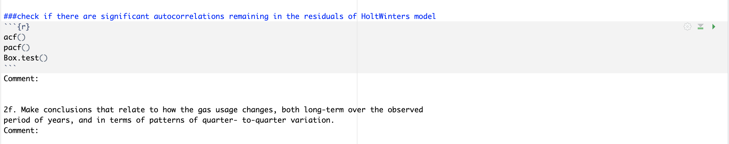 Solved Question 2 time series object UKgas in the datasets | Chegg.com