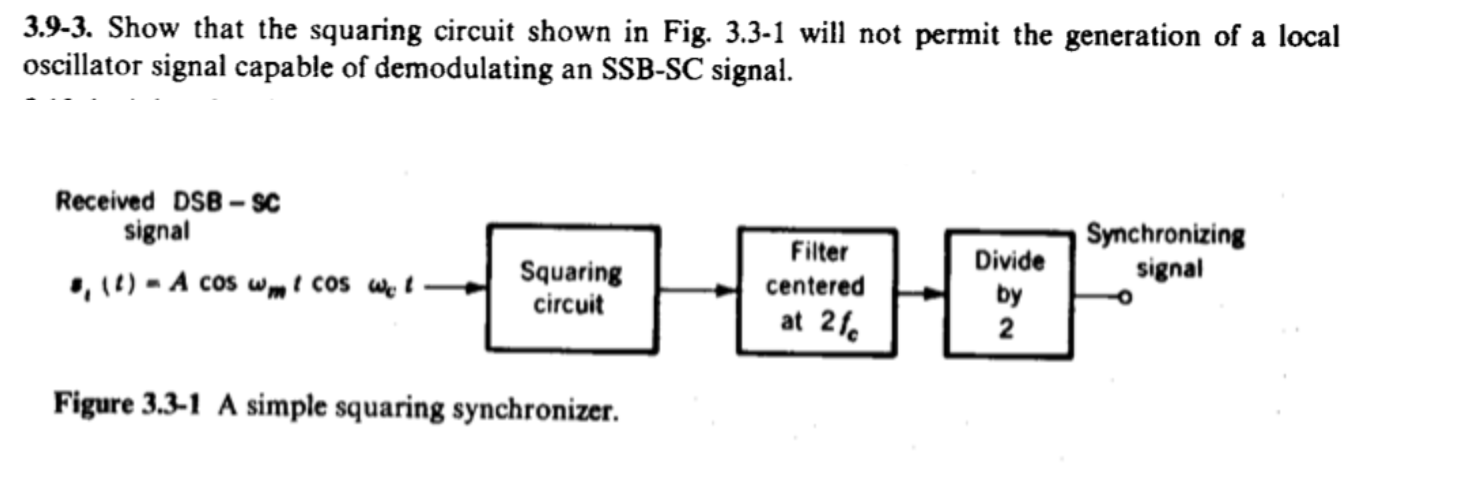 Solved 3.9-3. Show that the squaring circuit shown in Fig. | Chegg.com