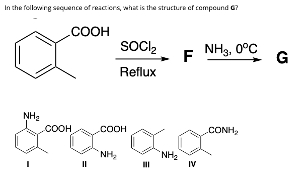 Solved In the following sequence of reactions, what is the | Chegg.com