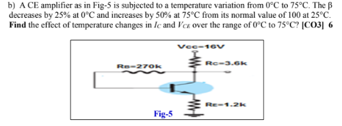 Solved 3. a) A Si transistor in the common base | Chegg.com