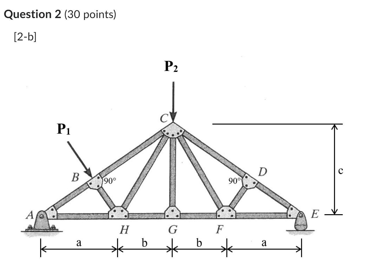 Solved Question 2 ﻿Complete the following:Assess the truss | Chegg.com