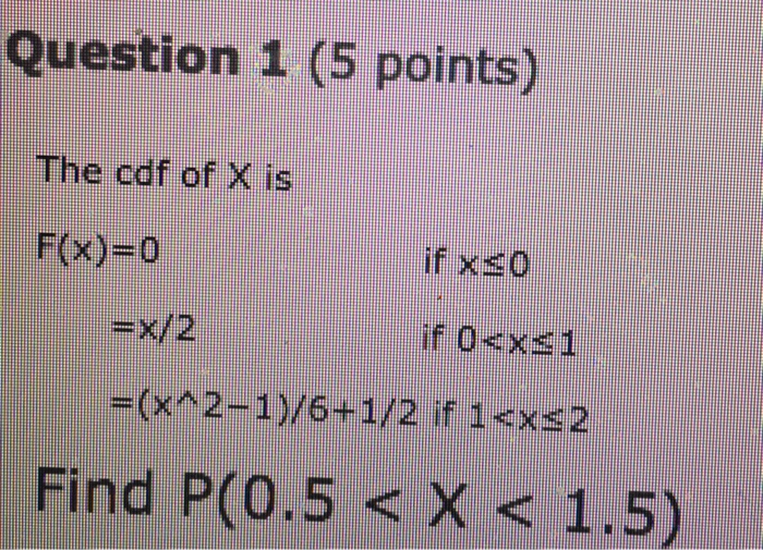 Solved The cdf of X is F(x) = 0 if x lessthanorequalto 0 = | Chegg.com