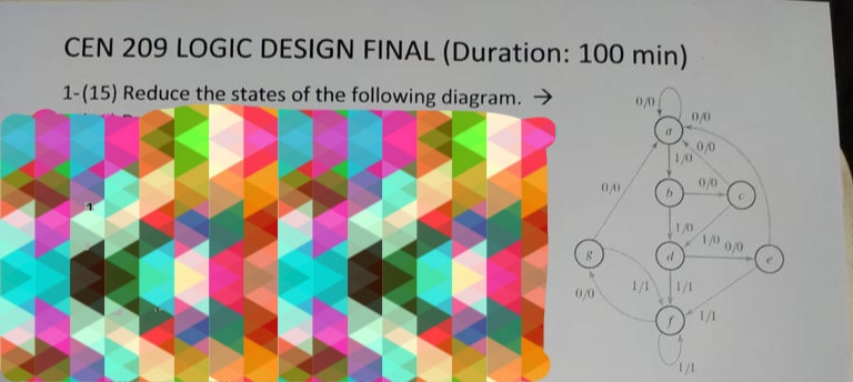 Solved CEN 209 ﻿LOGIC DESIGN FINAL (Duration: 100 | Chegg.com