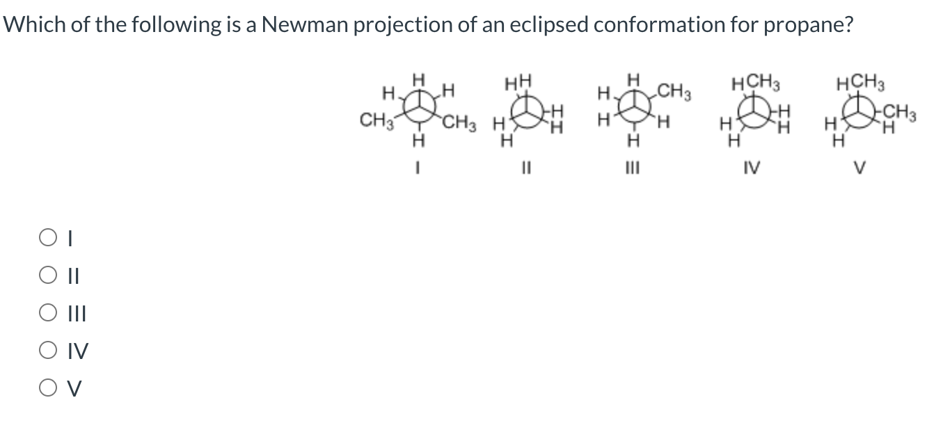 Solved Which of the following is a Newman projection of an | Chegg.com