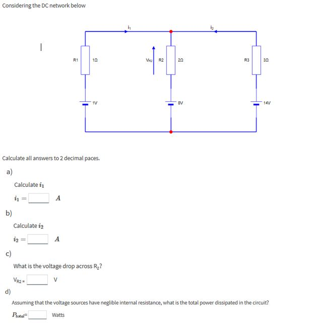 Solved Considering the DC network below R1 10 V R2 20 R3 30 | Chegg.com