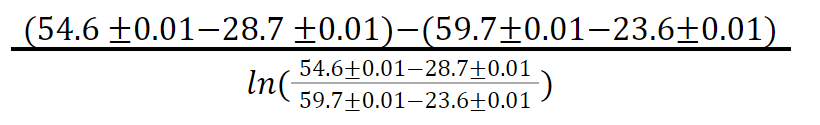 Solved I'm not too sure how to calculate with plus minus | Chegg.com