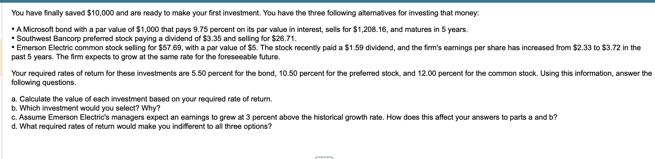 Solved ******PLEASE ONLY DO PART C & D!!! ﻿THE ANSWERS ARE | Chegg.com