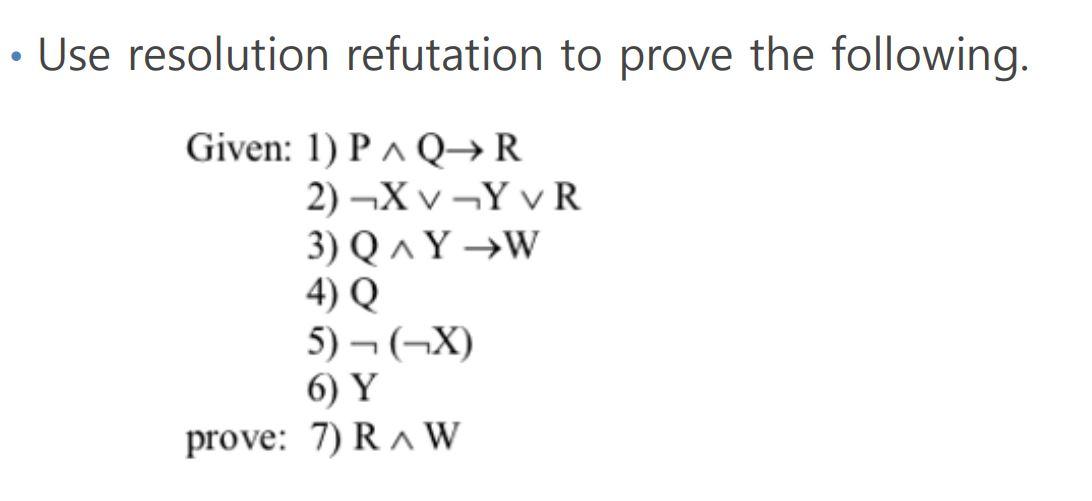 Solved Use resolution refutation to prove the following. | Chegg.com