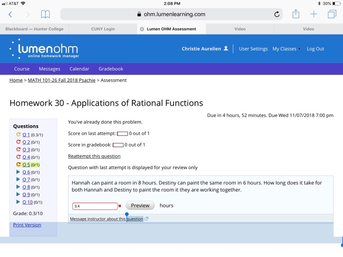 Solved 30% 2:08 PM a ohm.lumenlearning.com Lumen OHM | Chegg.com