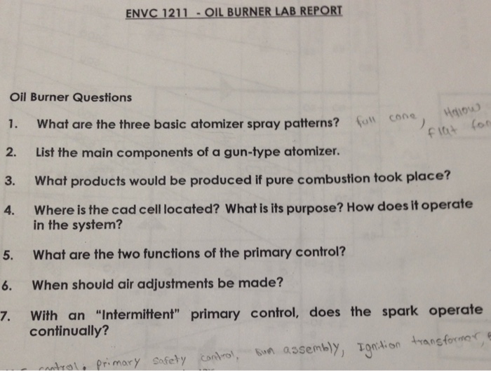 Solved What are the three basic atomizer spray patterns? | Chegg.com